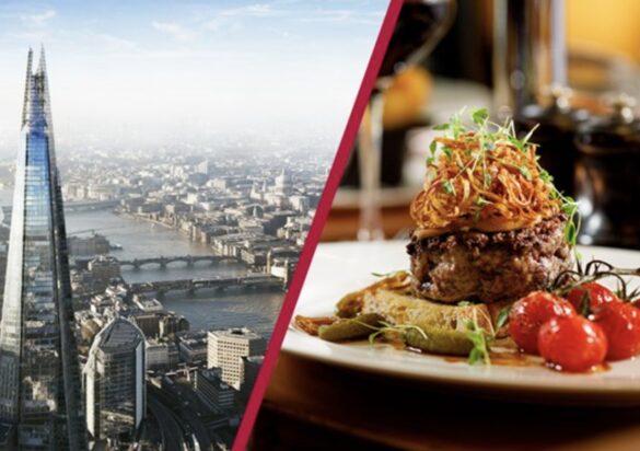 The View from The Shard and Dinner with Fizz at Marco Pierre White for ...