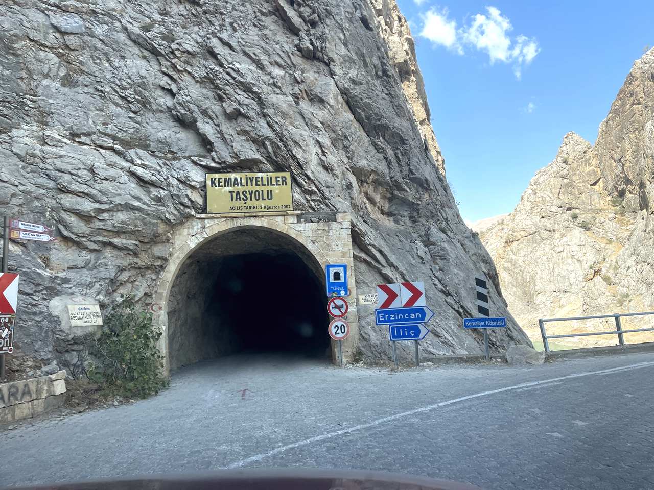 Road trip over Tas Yolu – Stone Road in Erzincan, Turkey