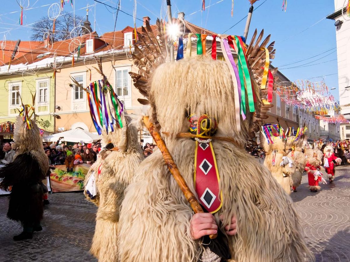 Kurentovanje in Ptuj, Slovenia is one of the world's top 10 carnivals