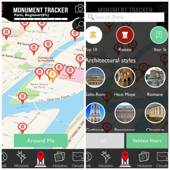 Monument Tracker destination discovery app review