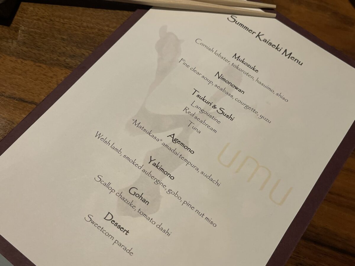 Umu Restaurant review, Mayfair, London